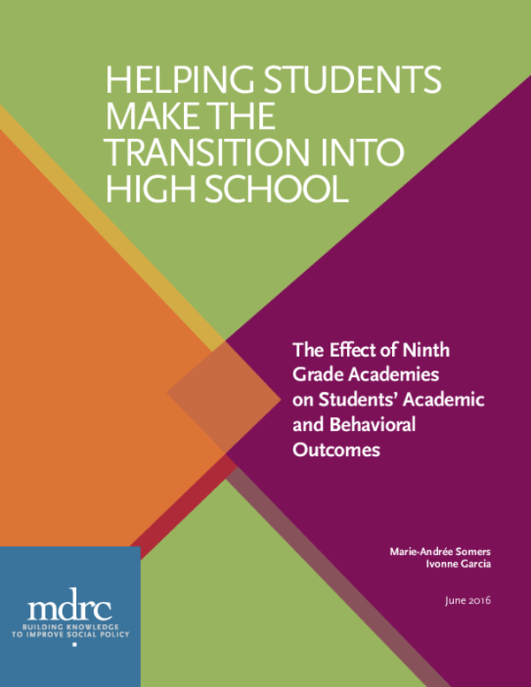 (PDF) Helping Students Make the Transition into High School: The Effect ...