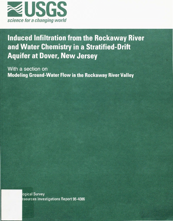 (PDF) Induced infiltration from the Rockaway River and water chemistry ...