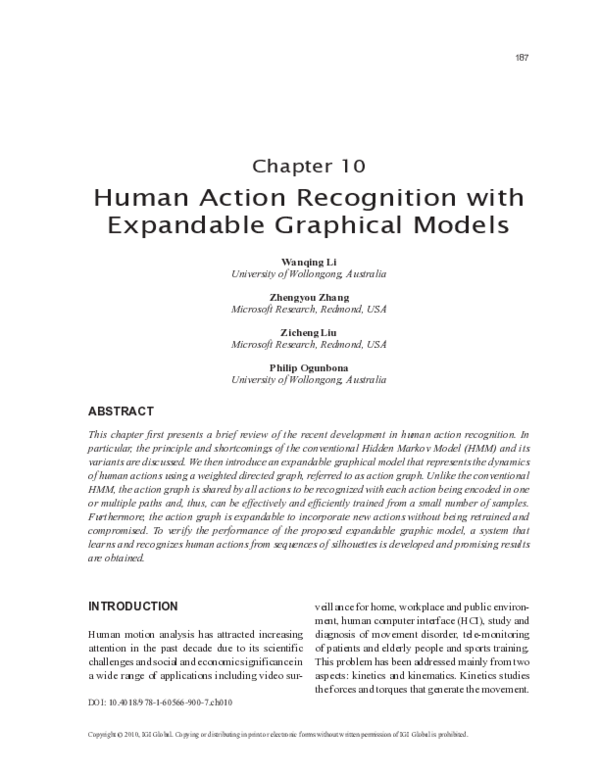 Pdf Human Action Recognition With Expandable Graphical Models Wanqing Li