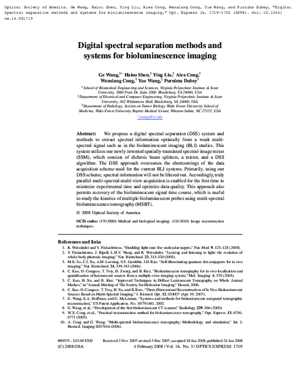 (PDF) Digital spectral separation methods and systems for ...