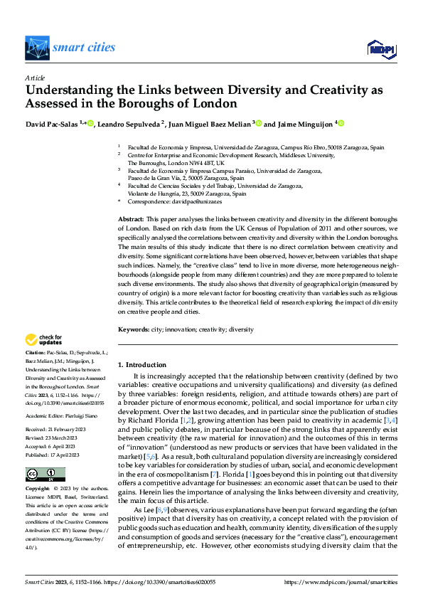 (PDF) Understanding the Links between Diversity and Creativity as ...