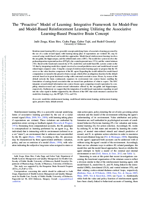 (PDF) The “proactive” model of learning: Integrative framework for ...