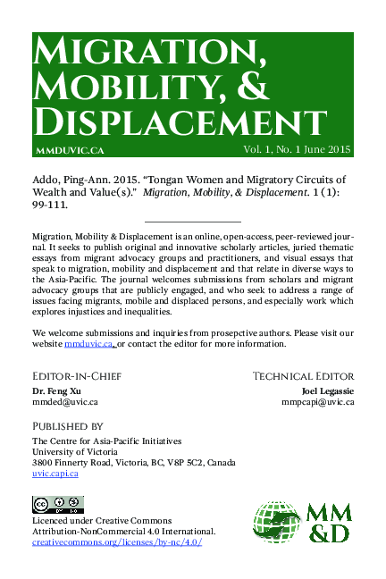 (PDF) Migration, Mobility, & Displacement