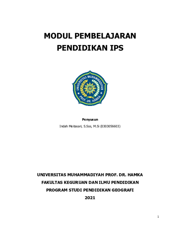 (DOC) MODUL PENDIDIKAN IPS