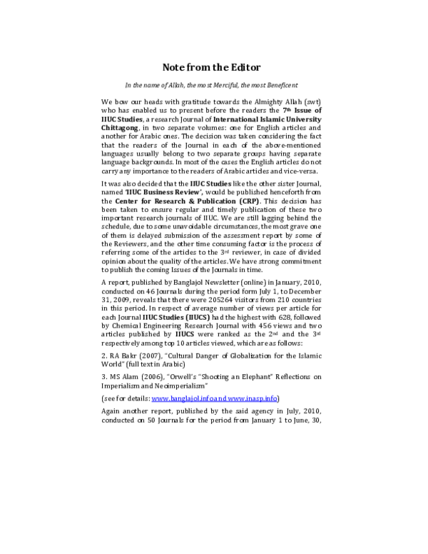 (PDF) Note from the Editor Vol.7
