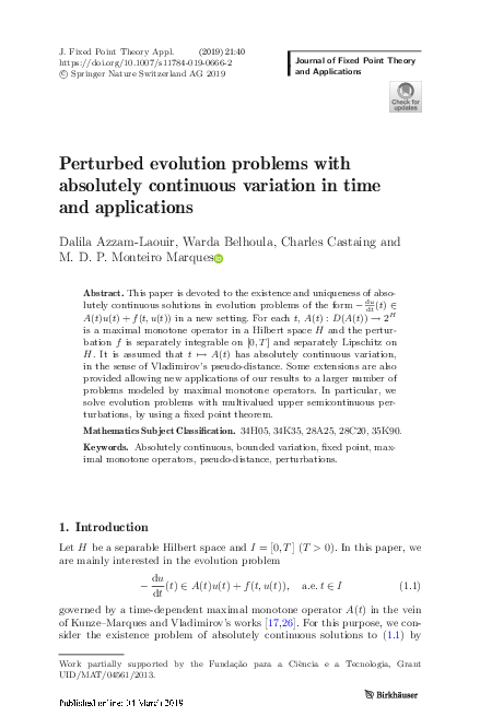 (PDF) Perturbed evolution problems with absolutely continuous variation ...