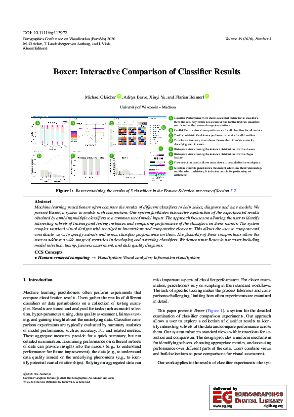 (PDF) Boxer: Interactive Comparison of Classifier Results
