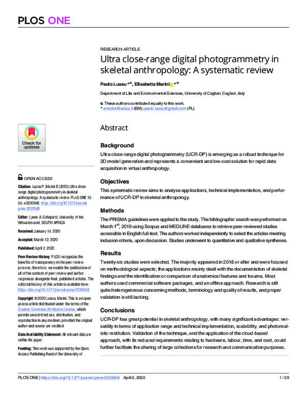 (PDF) Ultra close-range digital photogrammetry in skeletal anthropology ...