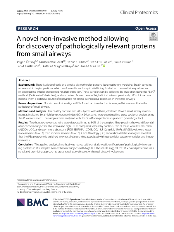 (PDF) A Novel Non-invasive Method Allowing for Discovery of Pathologically Relevant Proteins ...