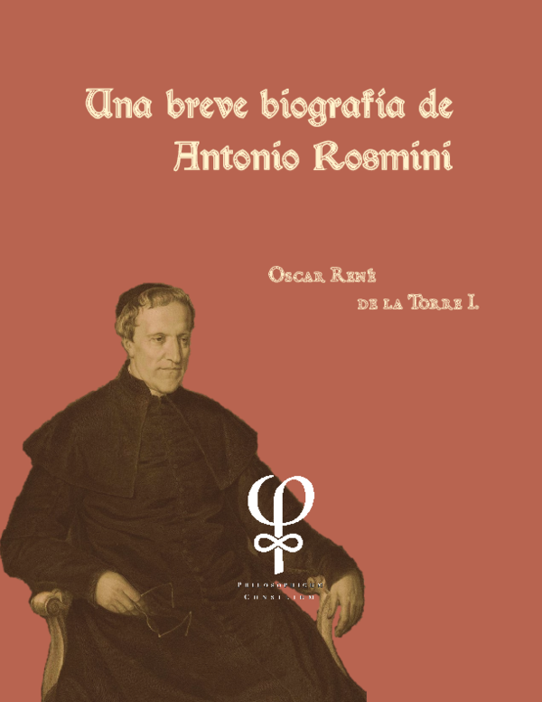 (PDF) Una breve biografía de Antonio Rosmini