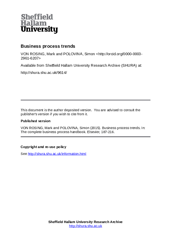 (PDF) Business Process Trends | Alex Kokkonen - Academia.edu