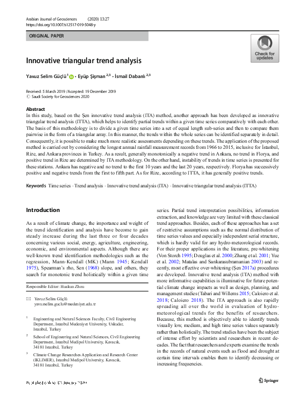 (PDF) Innovative triangular trend analysis