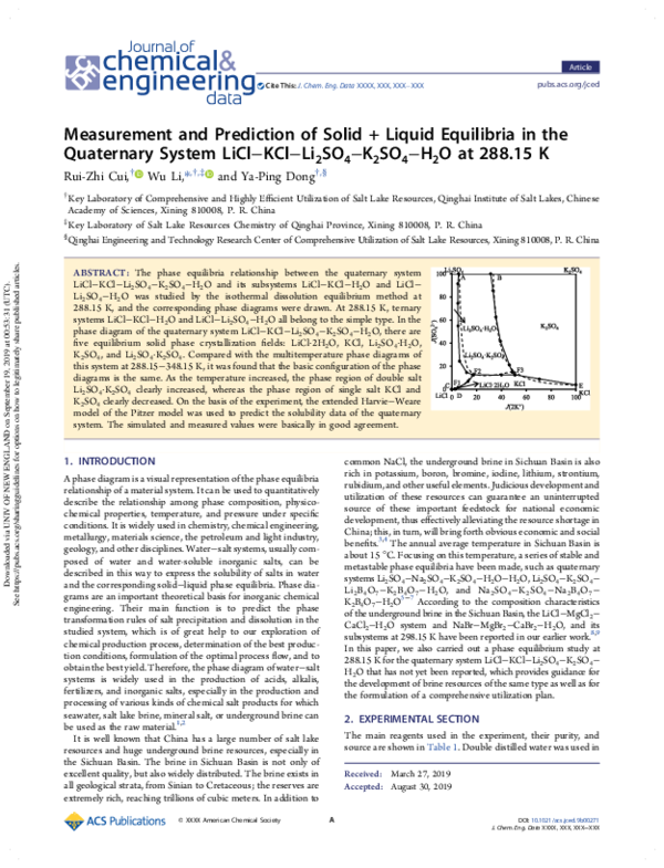 (PDF) Measurement and prediction of (solid+liquid) equilibria of gun ...