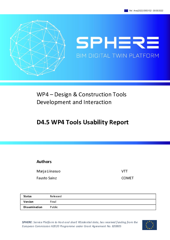 (PDF) D4.5 WP4 Tools Usability Report