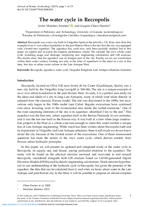 (PDF) (2023) The water cycle in Reccopolis