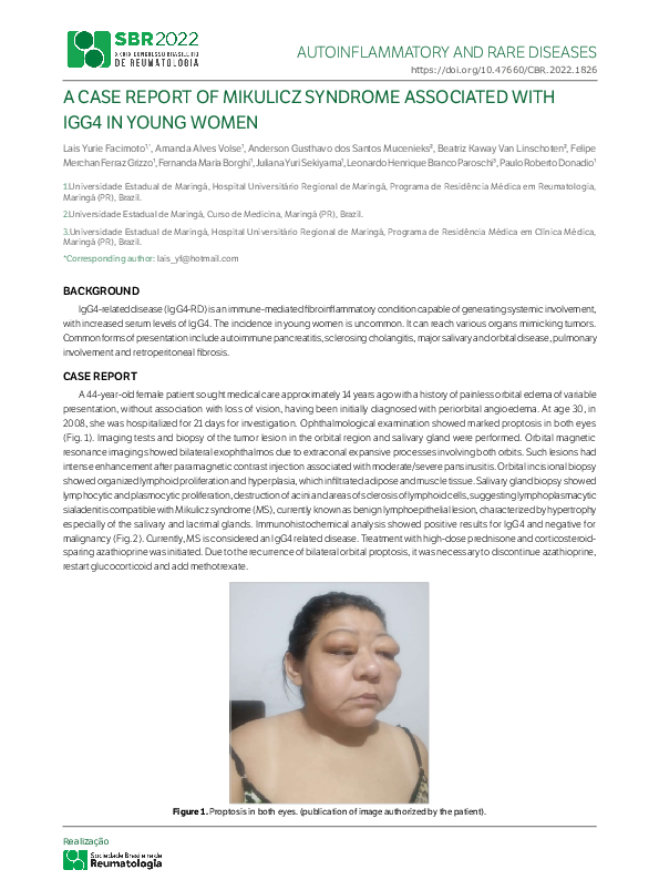 (PDF) A Case Report of Mikulicz Syndrome Associated with IGG4 in Young ...