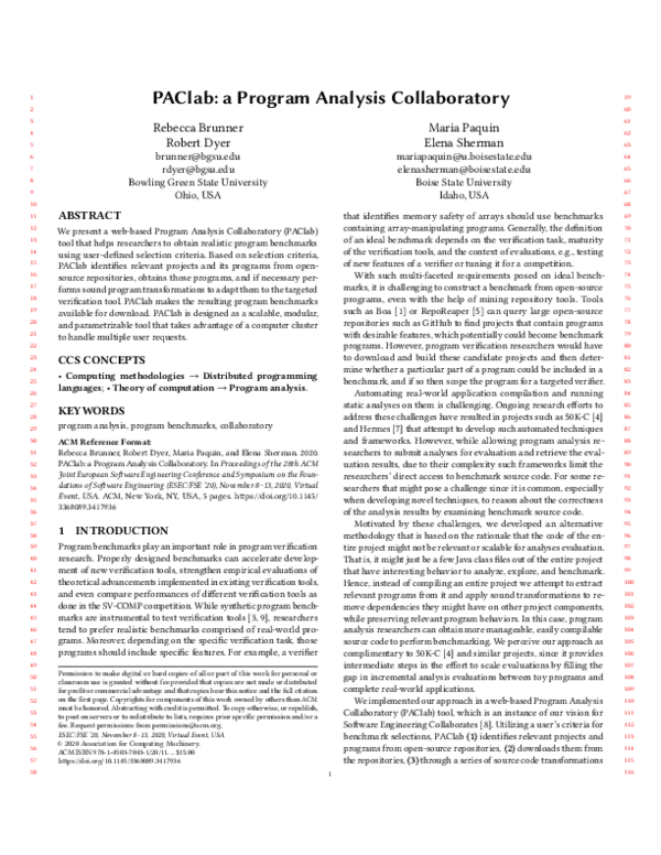 (PDF) PAClab: a program analysis collaboratory
