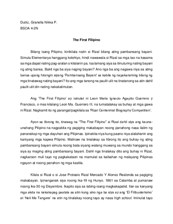 (PDF) The First Filipino