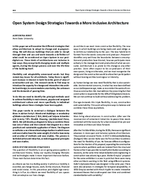 (PDF) Open System Design Strategies Towards a More Inclusive ...