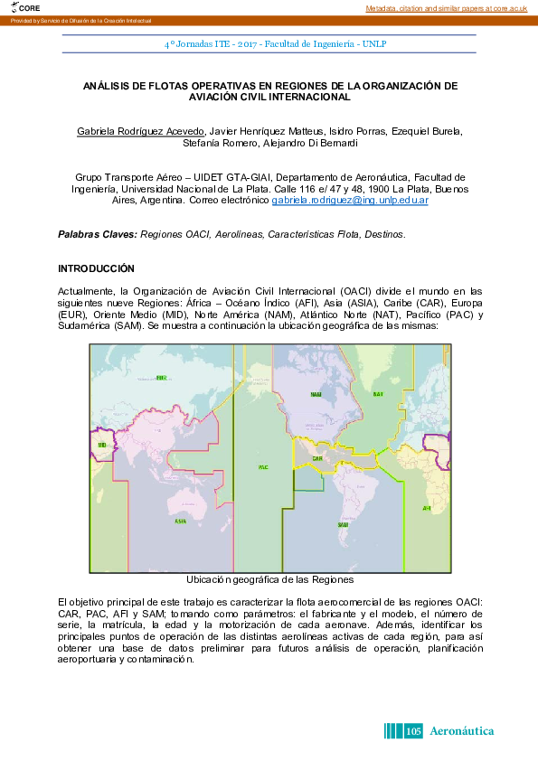 (PDF) Análisis de flotas operativas en regiones de la Organización de ...
