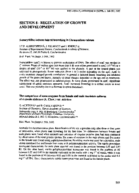(PDF) Section 8 - Regulation of growth and development