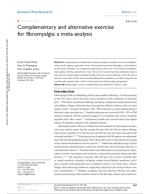 (PDF) Complementary and alternative exercise