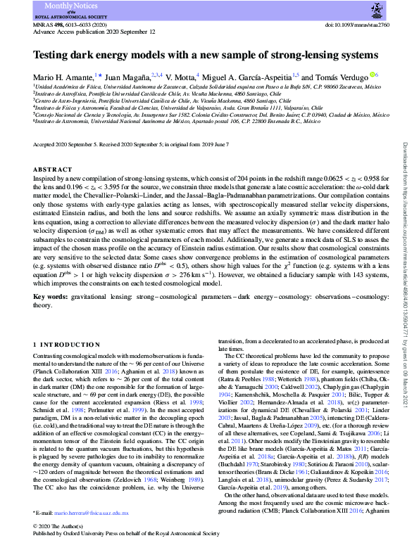 Pdf Testing Dark Energy Models With A New Sample Of Strong Lensing