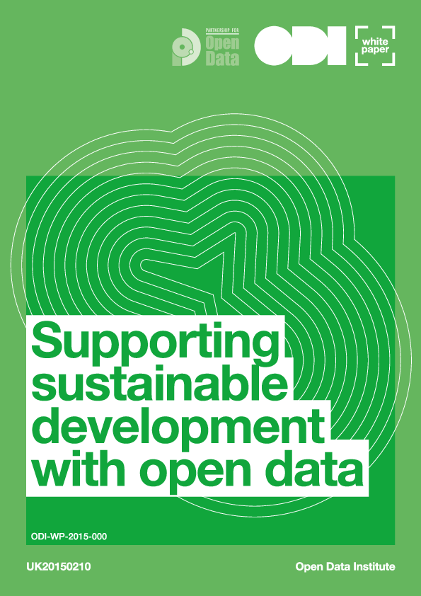 (PDF) Supporting Sustainable Development With Open Data