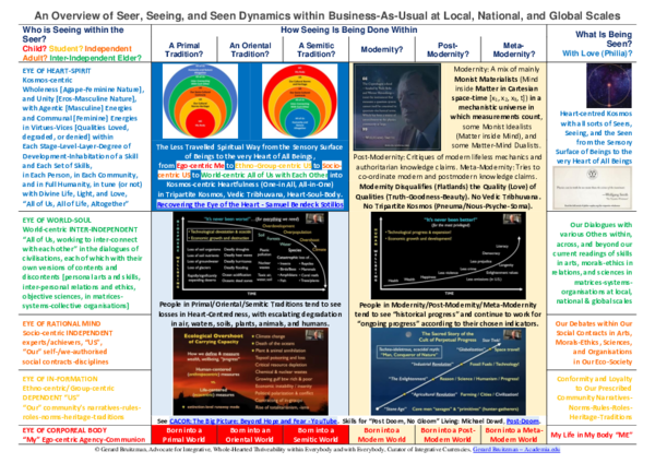 (PDF) An Overview of Seer, Seeing, and Seen Dynamics within Business-As ...