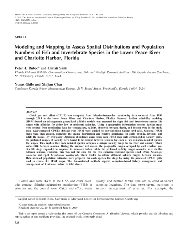 (PDF) Modeling and Mapping to Assess Spatial Distributions and ...