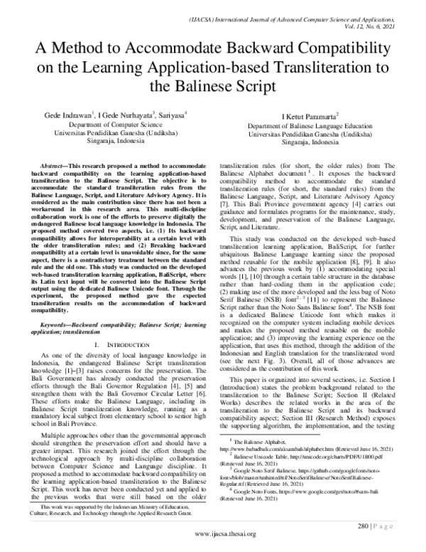 (PDF) A Method to Accommodate Backward Compatibility on the Learning Application-based ...