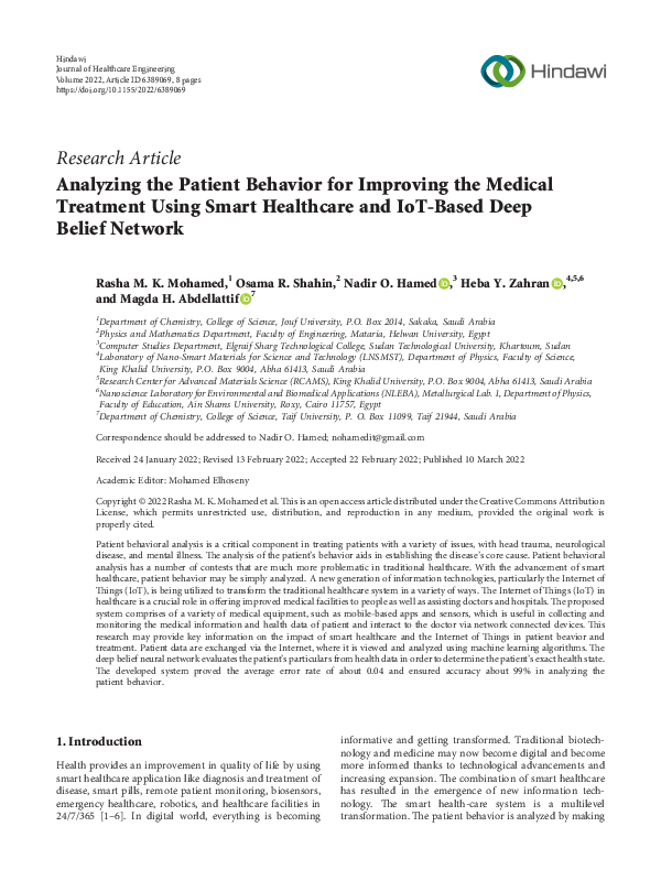 (PDF) Analyzing the Patient Behavior for Improving the Medical ...