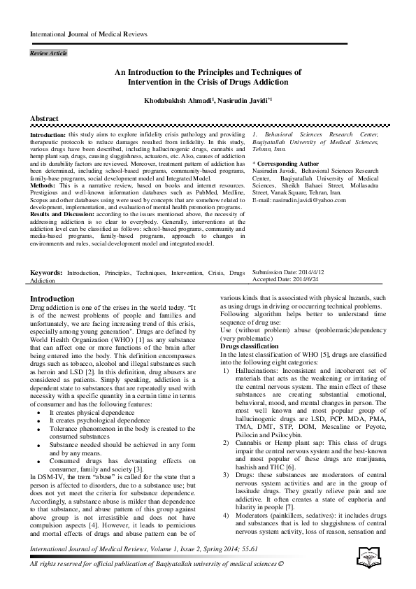 (PDF) An Introduction to the Principles and Techniques of Intervention ...