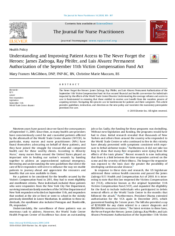 (PDF) Understanding and Improving Patient Access to The Never Forget ...