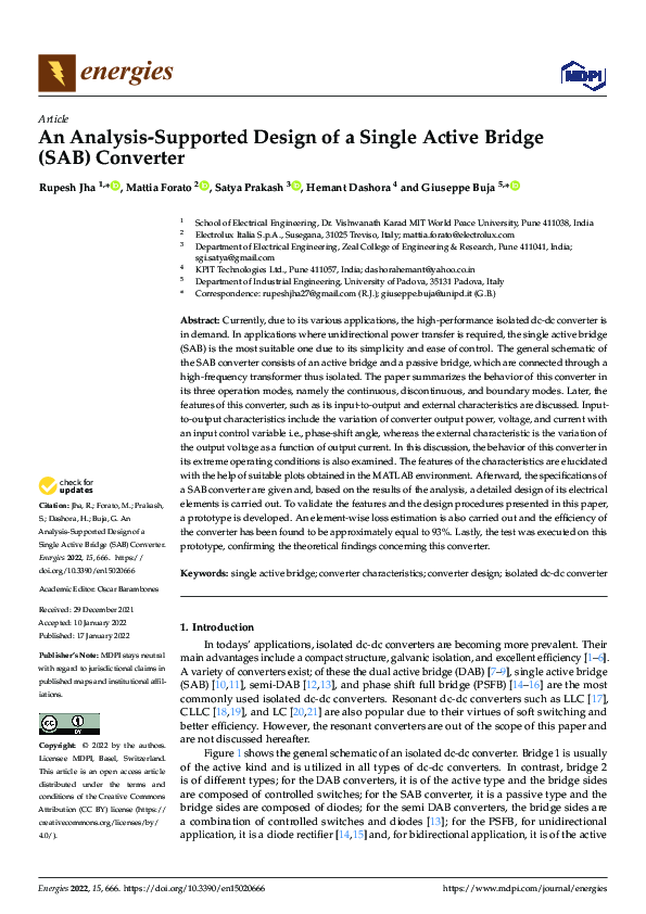 (PDF) An Analysis-Supported Design of a Single Active Bridge (SAB ...