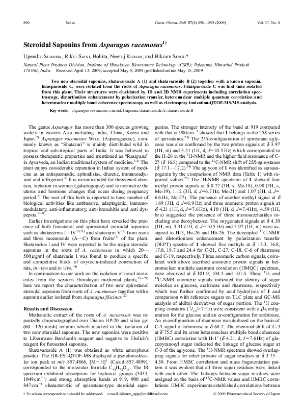 (PDF) Asparinins, asparosides, curillins, curillosides and shavatarins ...