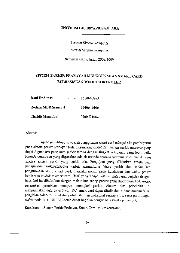 (PDF) Sistem Parkir Prabayar Menggunakan Smart Card Berbasiskan ...