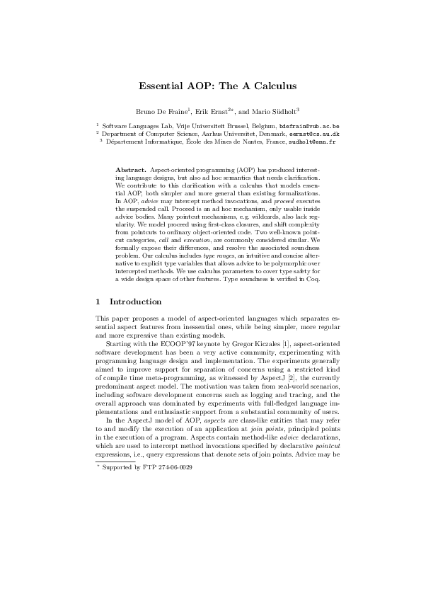 (PDF) Essential AOP