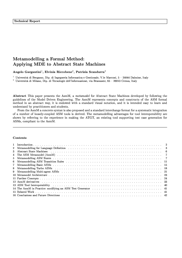 (PDF) Metamodelling a formal method: applying mde to abstract state ...