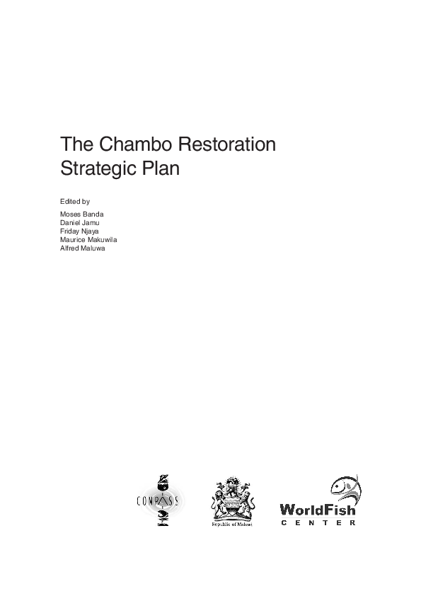 (PDF) The Chambo restoration strategic plan | Moses Banda - Academia.edu