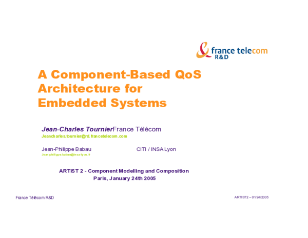 (PDF) An evaluation of qinna, a component-based QoS architecture for embedded systems