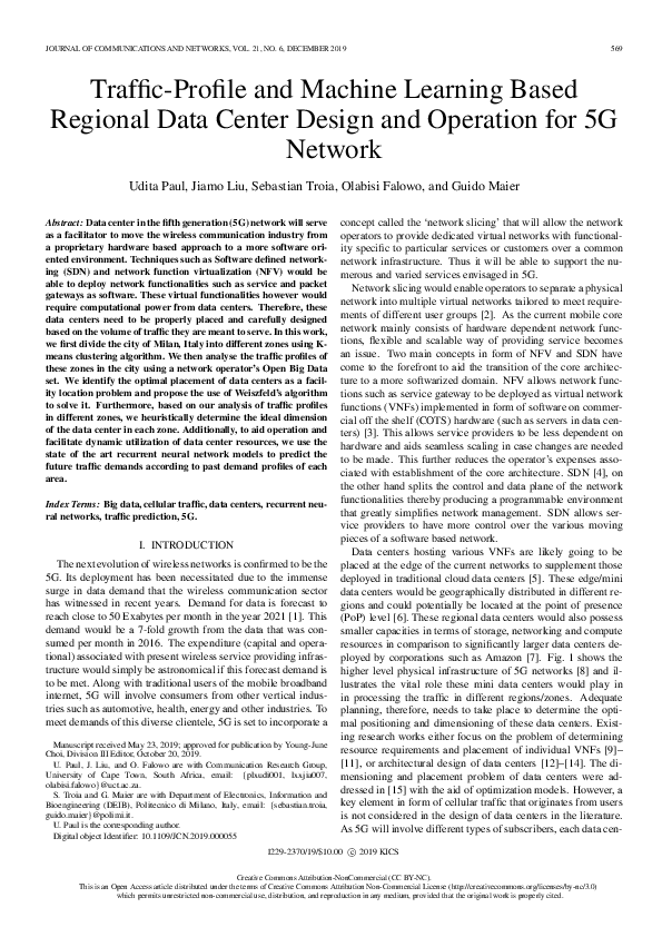 (PDF) Traffic-profile and machine learning based regional data center ...