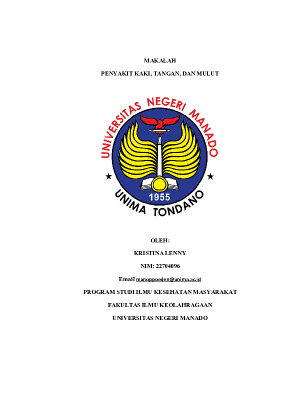 (DOC) UAS MAKALAH EPIDEMIOLOGI