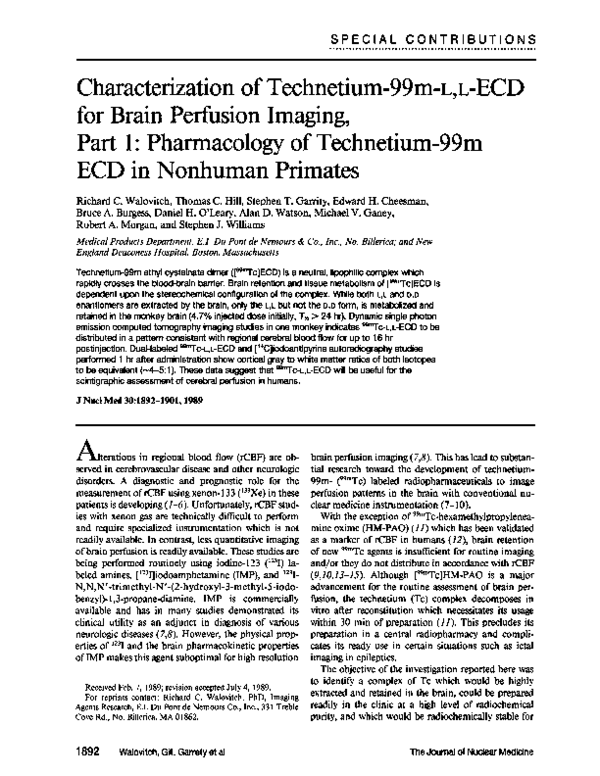 (PDF) Characterization of technetium-99m-L,L-ECD for brain perfusion ...