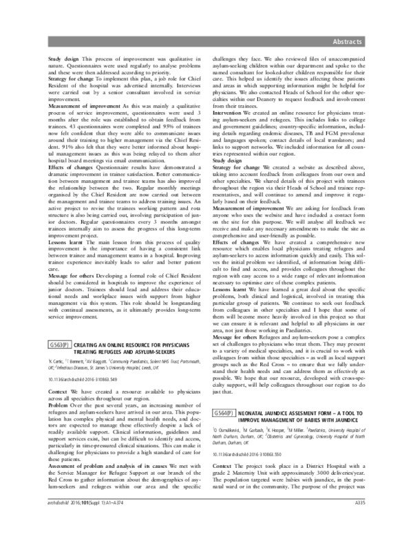 (PDF) G564(P) Neonatal jaundice assesment form – a tool to improve ...