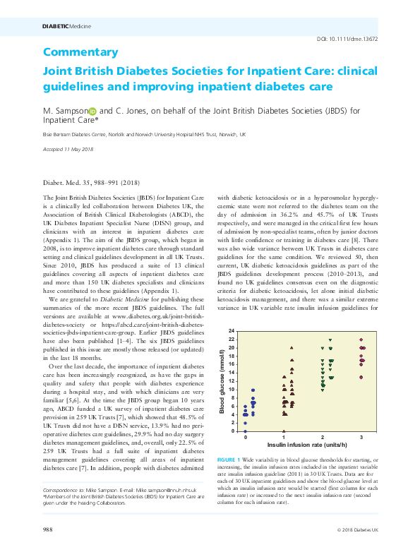 (PDF) Joint British Diabetes Societies for Inpatient Care: clinical ...