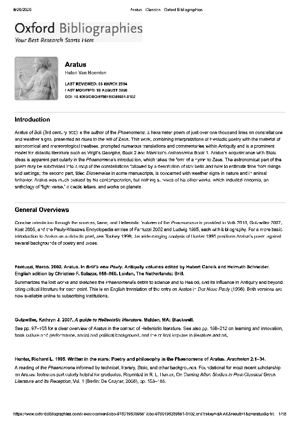 (PDF) Aratus