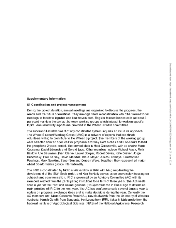 (PDF) Progress in single-access information systems for wheat and rice ...