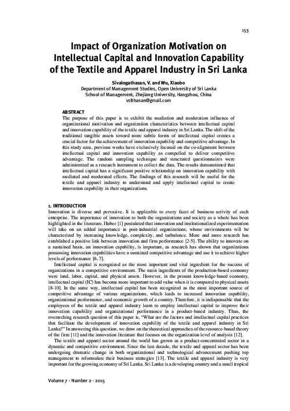 (PDF) Impact of Organization Motivation on Intellectual Capital and ...