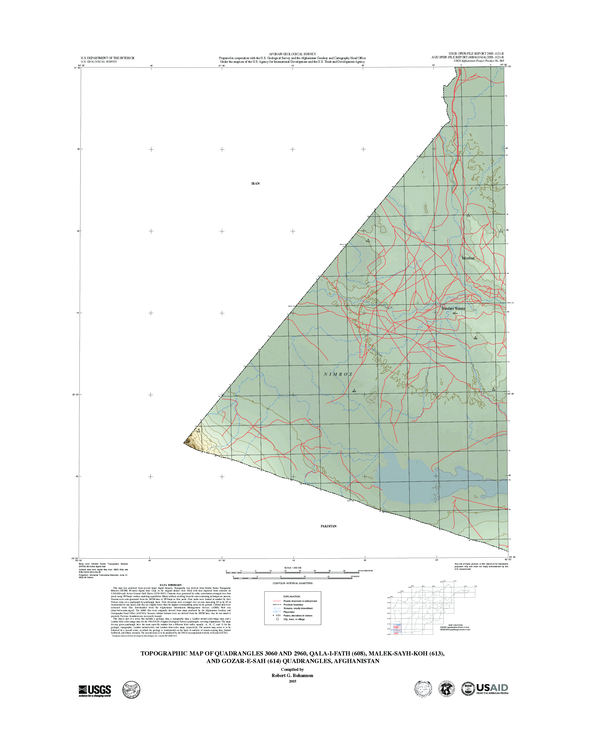(PDF) Geologic Map of Quadrangles 3060 and 2960, Qala-I-Fath (608 ...